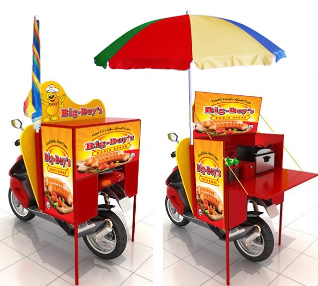 Gerobak motor roda dua - Jasa gerobak motor | Gerobak Unik Bandung