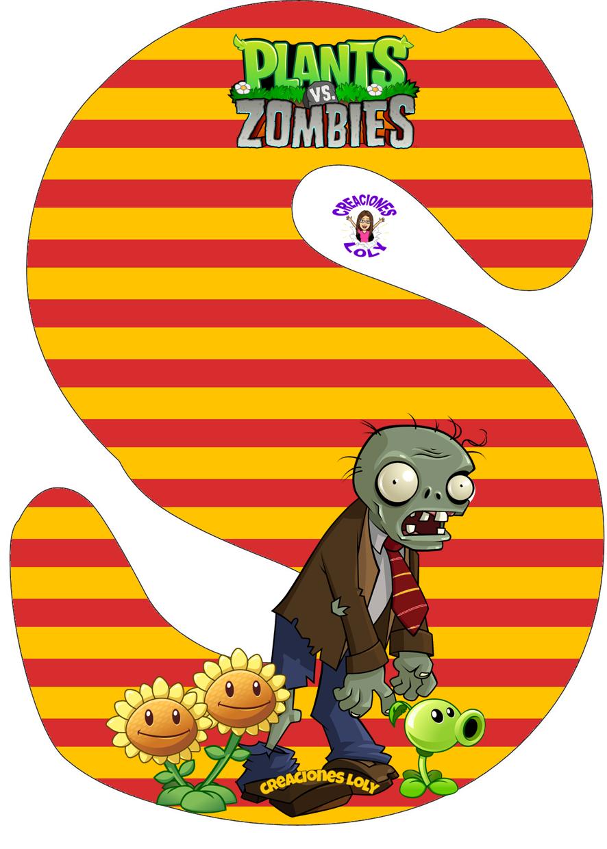 Creaciones Loly: Abecedario Plantas vs Zombies