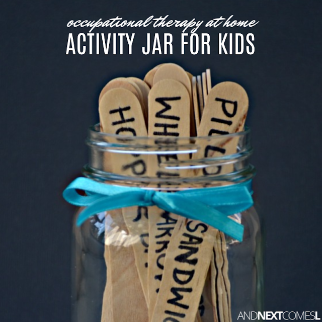 How to Make an Occupational Therapy at Home Activity Jar for Kids | And ...