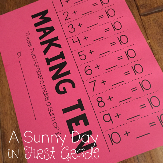 Flippin' for Addition! | A Sunny Day in First Grade