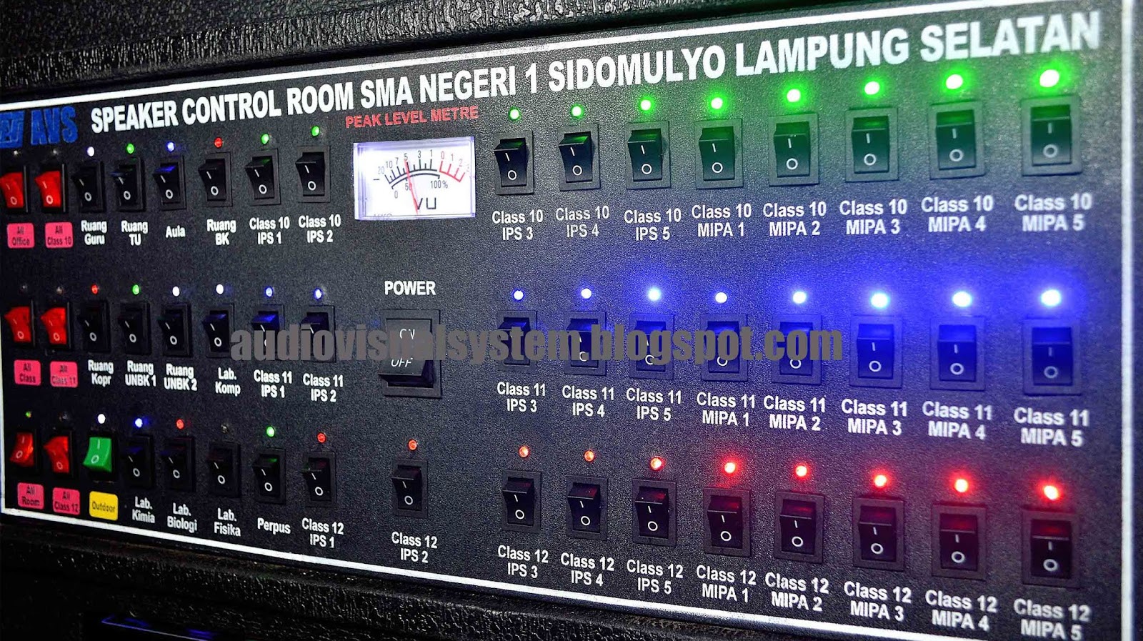 Sound System Ruang Kelas Fasilitas Sekolah: Speaker Control Room Sound ...