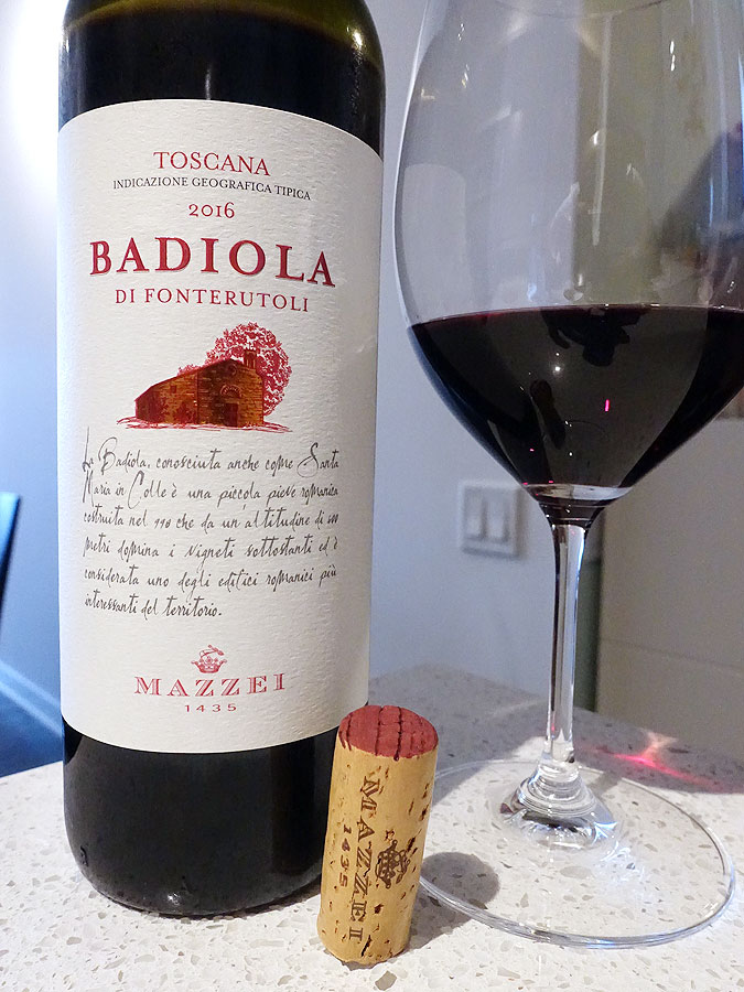 Mazzei Poggio Badiola di Fonterutoli 2016 (Tuscany) - Wine Review