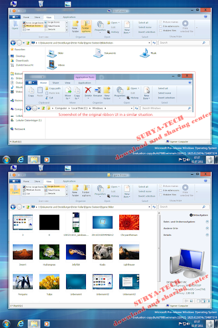 Windows 8 Ribbon UI In Windows 7, Vista And XP Explorer - SURYA-TECH