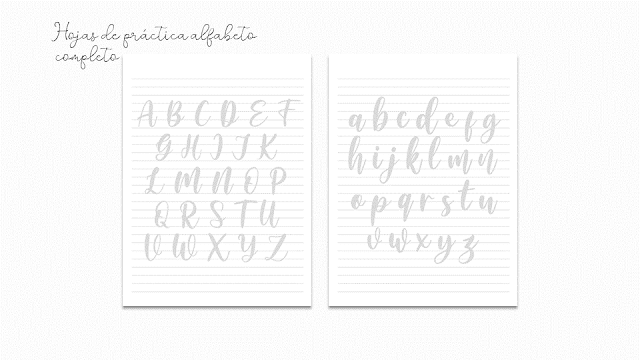 Cuadernillo para practicar lettering - Upbeat