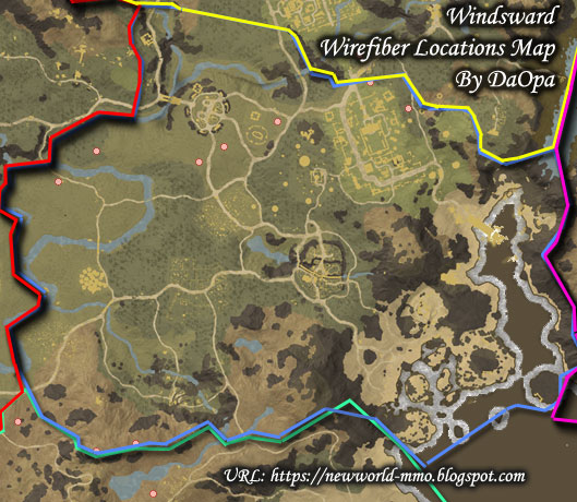 New World: Windsward wirefiber map