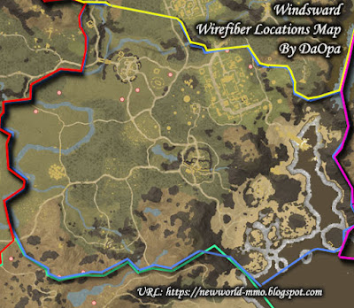 New World: Windsward wirefiber map