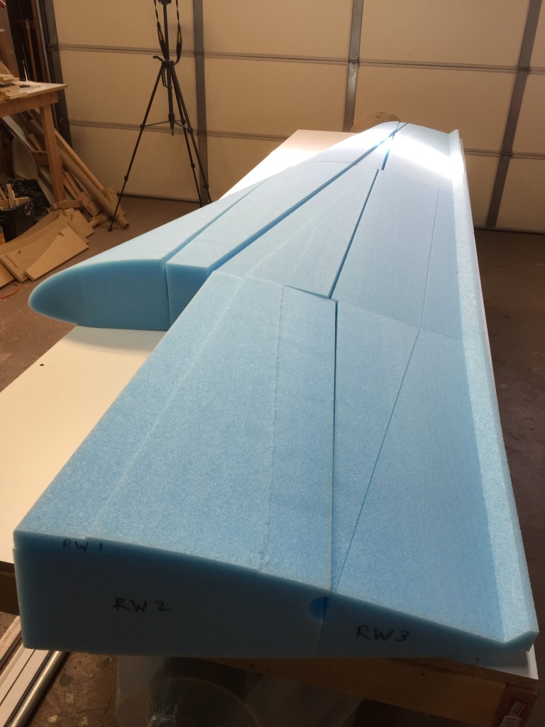 The Long EZ Build: Right wing - foam cores
