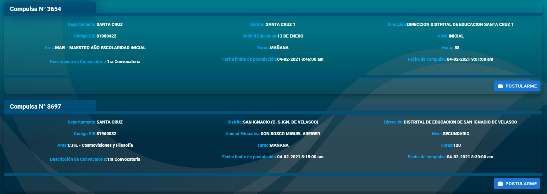 PROFESORES E INFORMACIÓN: COMPULSAS YA SE ENCUENTRAN PUBLICADAS EN LA ...