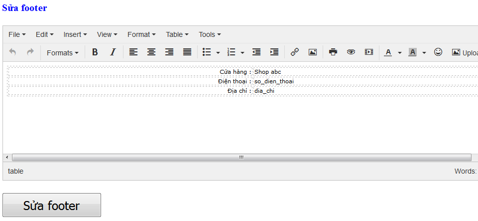 Phần 69 - Làm phần xuất biểu mẫu sửa footer | Hướng dẫn làm web bán hàng