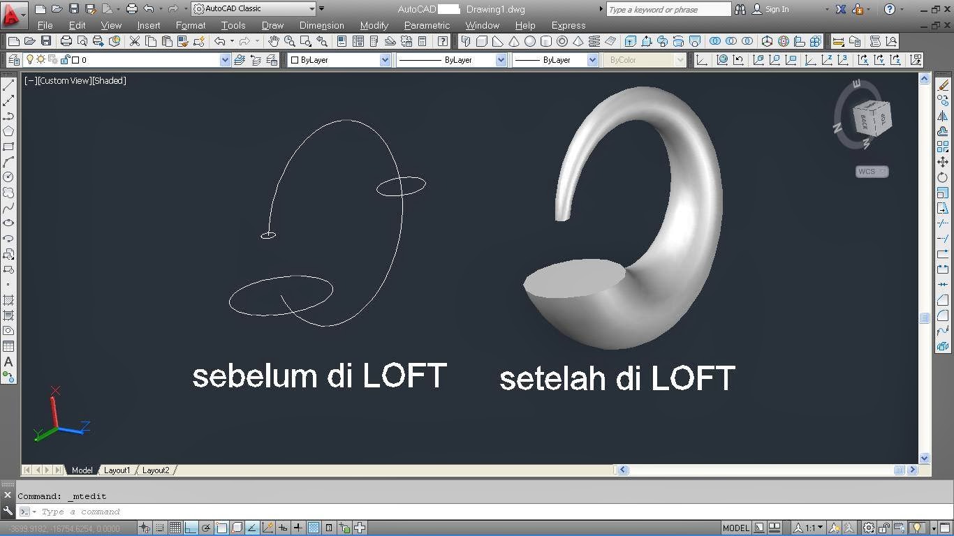 Loft Di Autocad Sekilas Info