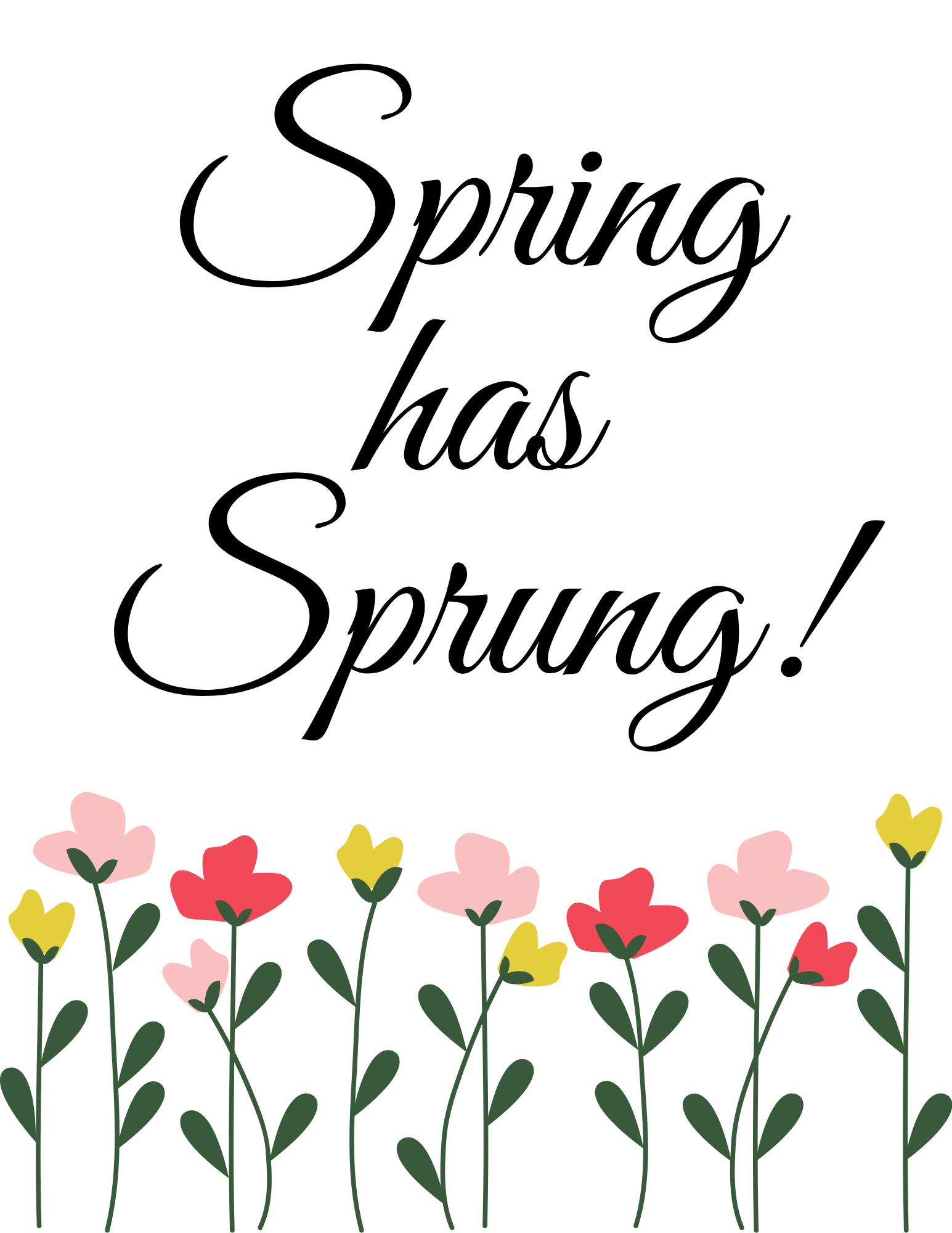 Free Spring Chalkboard Template - RKO Ideas Galore by Karen