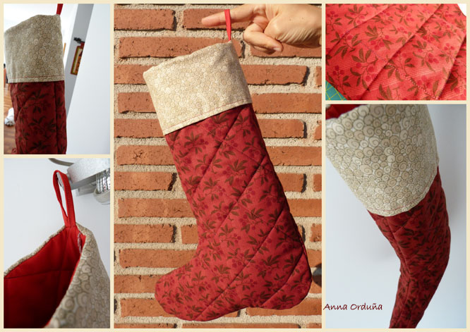 Patchwork en Casa - Patchwork with Love: Tutorial: Bota de Navidad
