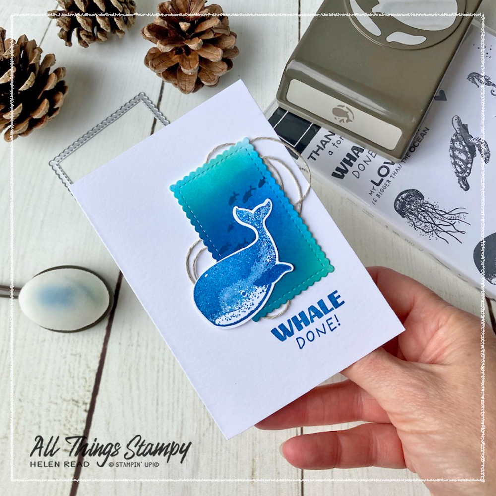All Things Stampy: Whale Done 21st birthday card with blending brushes