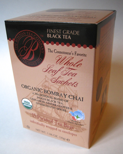 Tea With Friends: Boston Tea Company's Organic Bombay Chai Tea Sachets