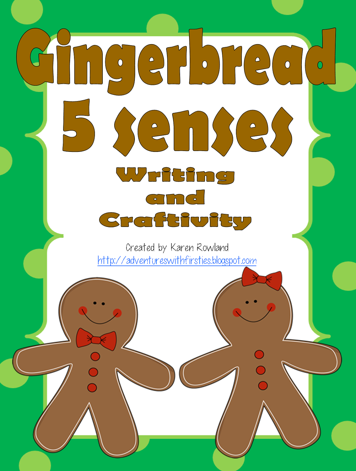Adventures With Firsties: 5 senses with the Gingerbread Man