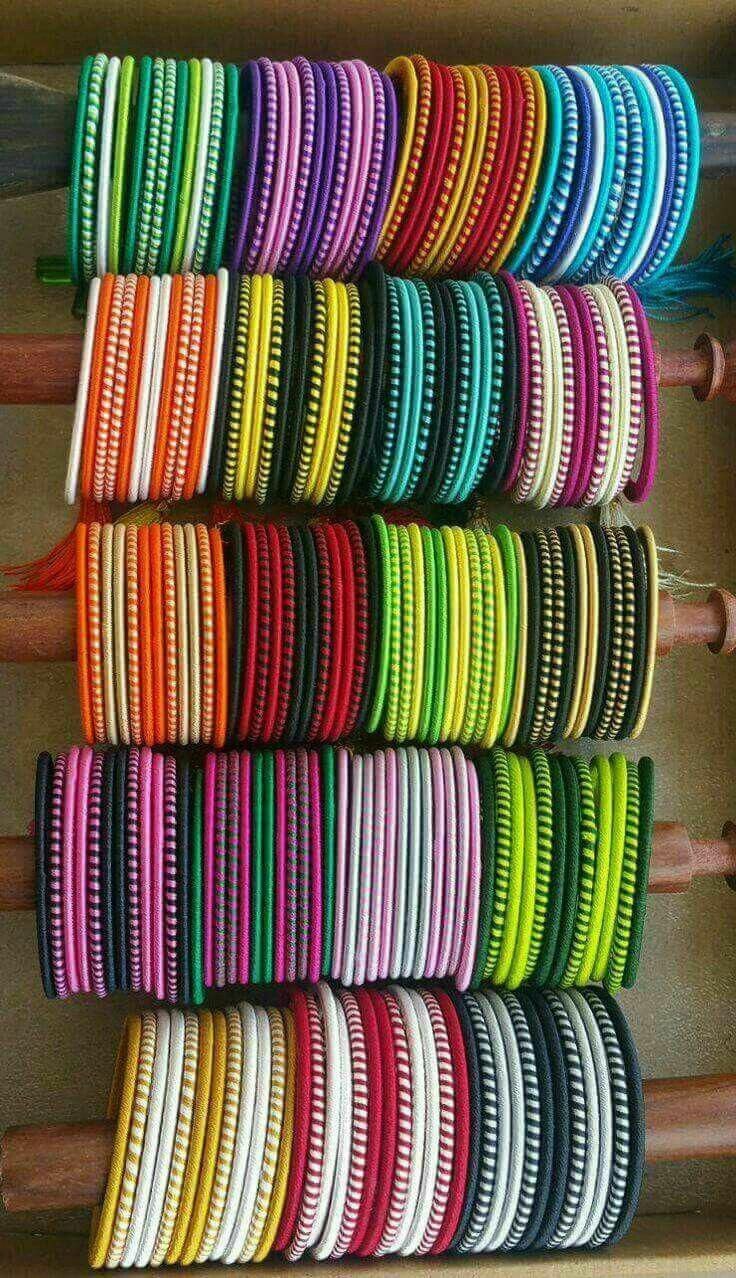 Colorful bangles sets