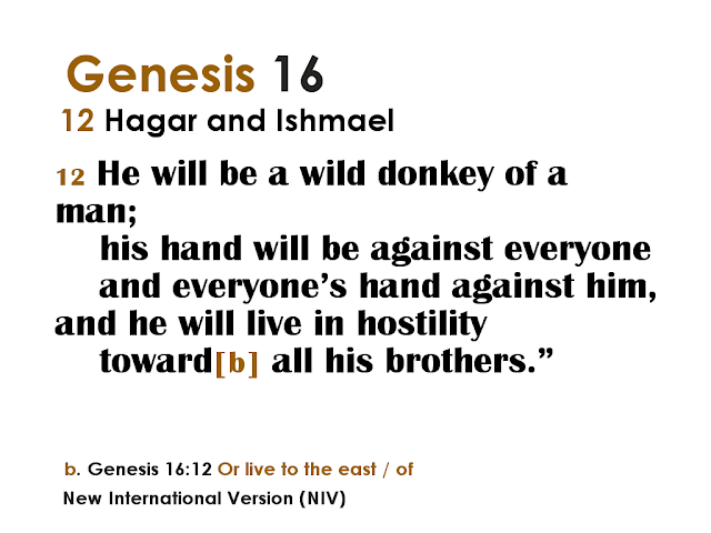 Genesis 16:12 Hagar and Ishmael