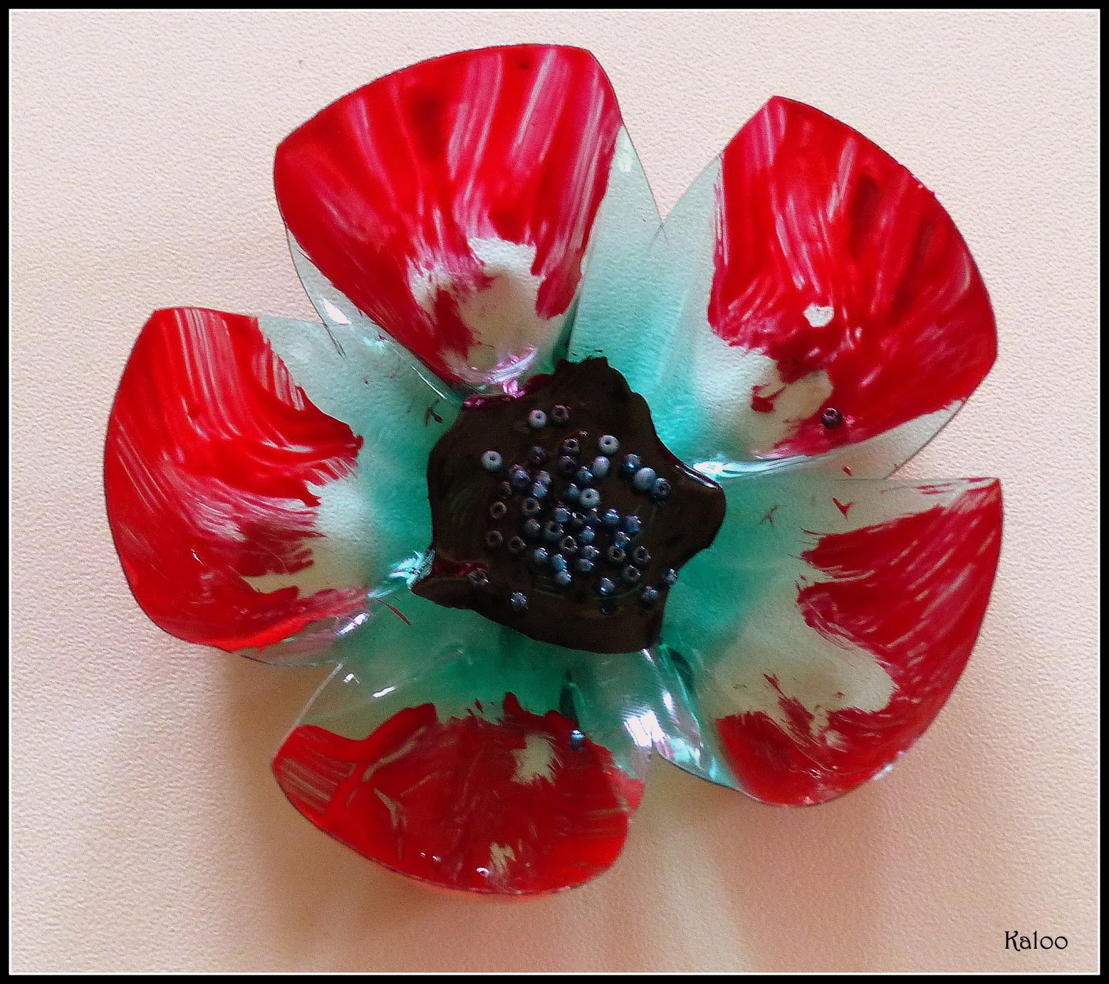 Des fleurs, oui mais de récup...