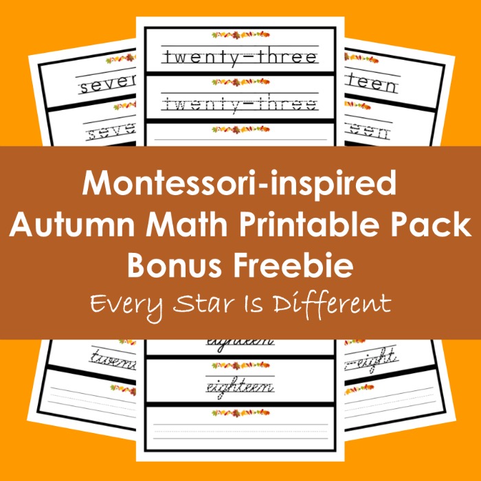 Fall Counting Activities for Preschoolers with a Bonus Free Printable ...