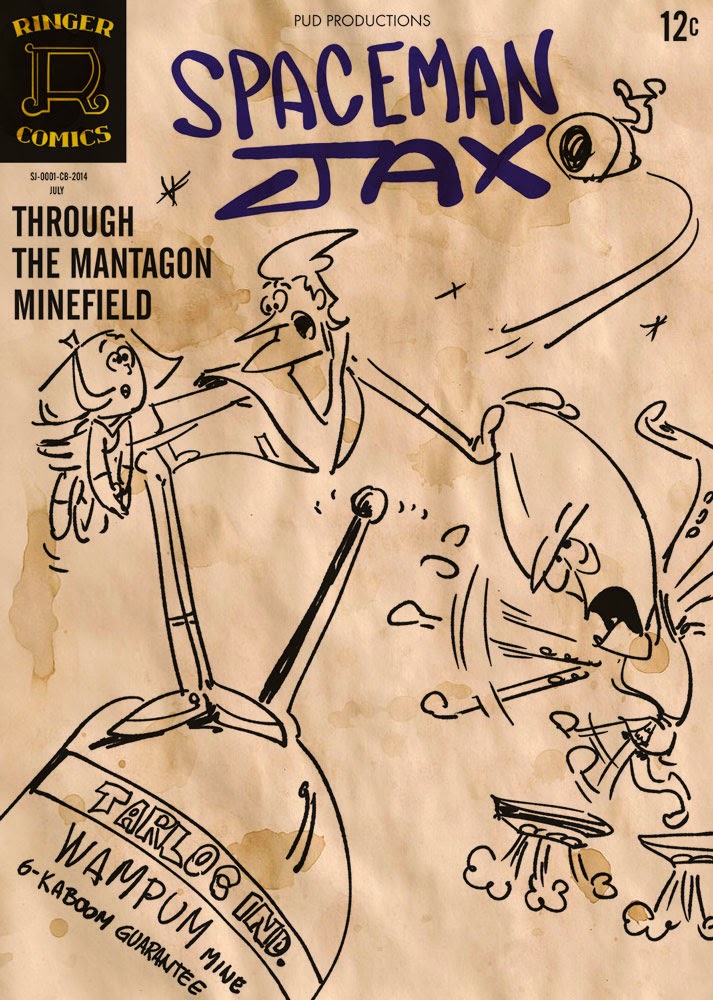 Cesare Asaro: Spaceman Jax Comic Book Cover in the Works