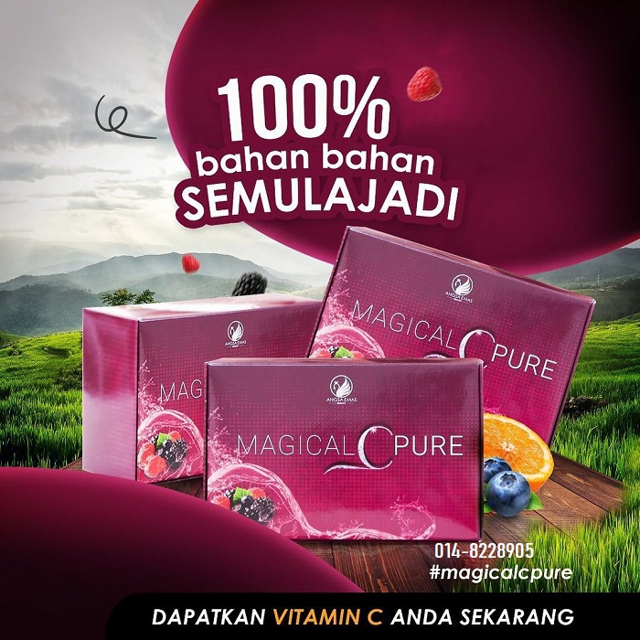 Magical C Pure VitaminC 1000mg Untuk Kulit Sihat Berseri - Aura Mega Shoppe