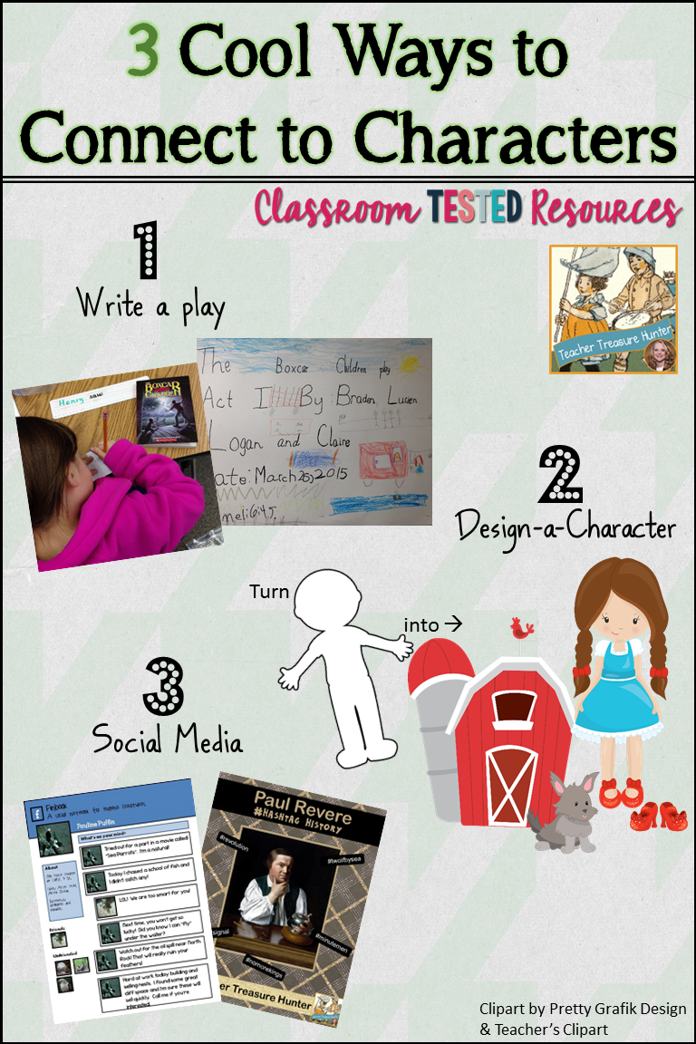 3 Cool Ways to Connect with Characters by Teacher Treasure Hunter ...