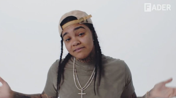 Young MA on the cover of FADER magazine