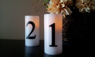 Ten23 Designs: LED Candle Table Numbers