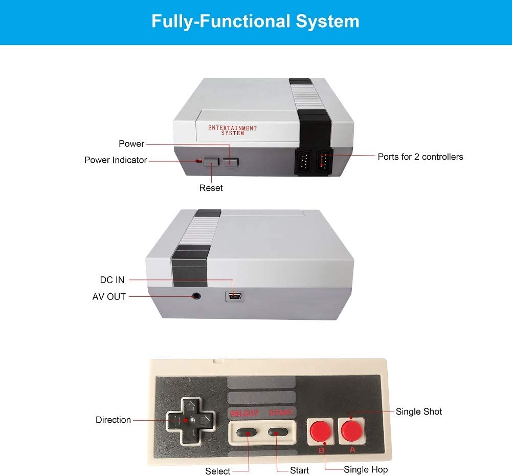 Best Shopping Bank: Classic Mini Retro Game Console with Built-in 620 ...