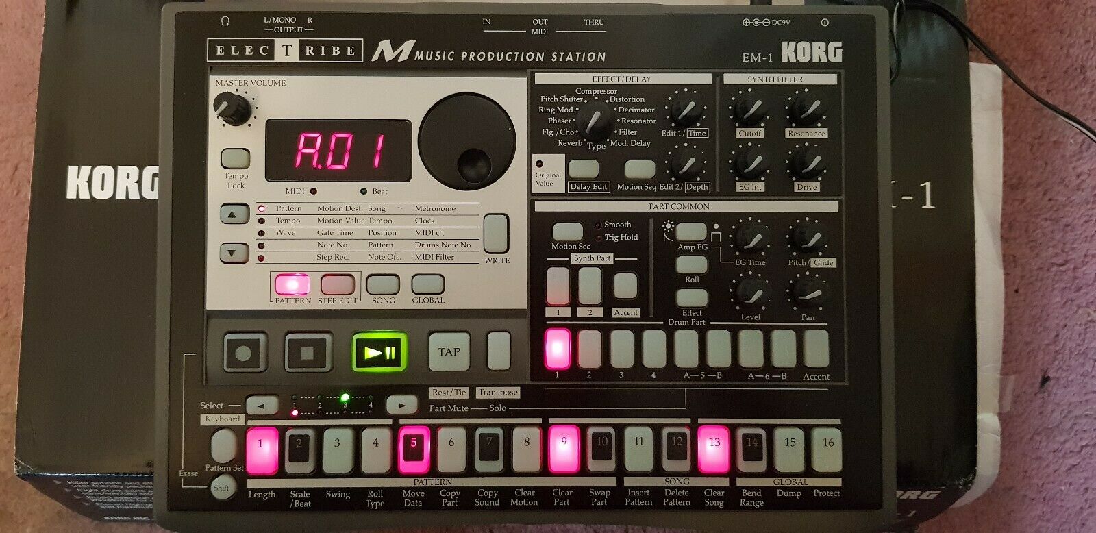 MATRIXSYNTH: Korg Electribe EM-1 Music Production Station w/ Original Box