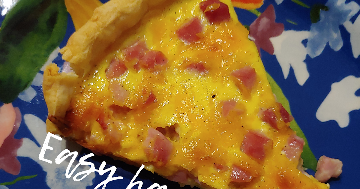 Easy ham and cheese quiche