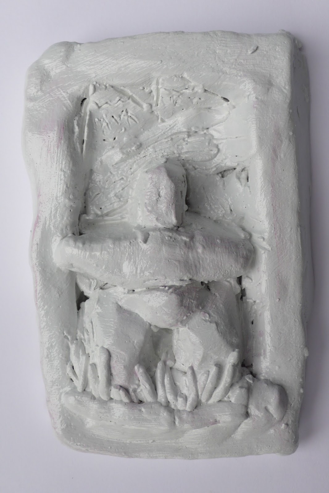 Doodlebug Dabblings: air dry clay relief tiles