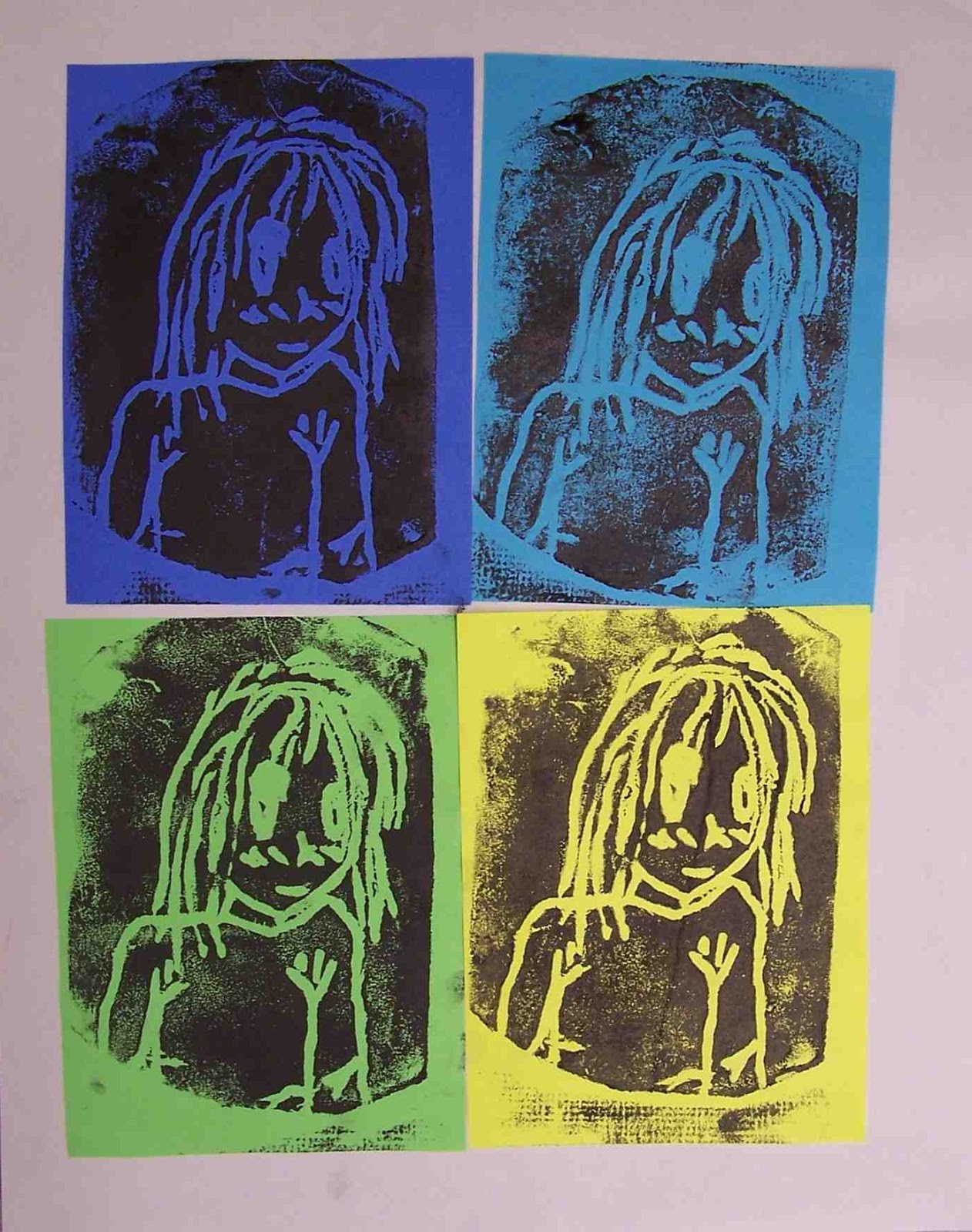 Create Art With Mrs. P!: Printmaking: Warhol Self Portraits