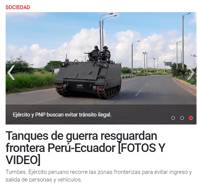 Historia y tecnología militar: Tanques de guerra en la frontera Perú ...