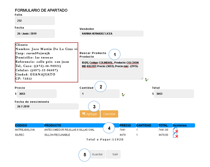 Software para Mueblerias sistema de apartados por Martín Vicencio ...