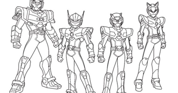 Miniforce Coloring Pages