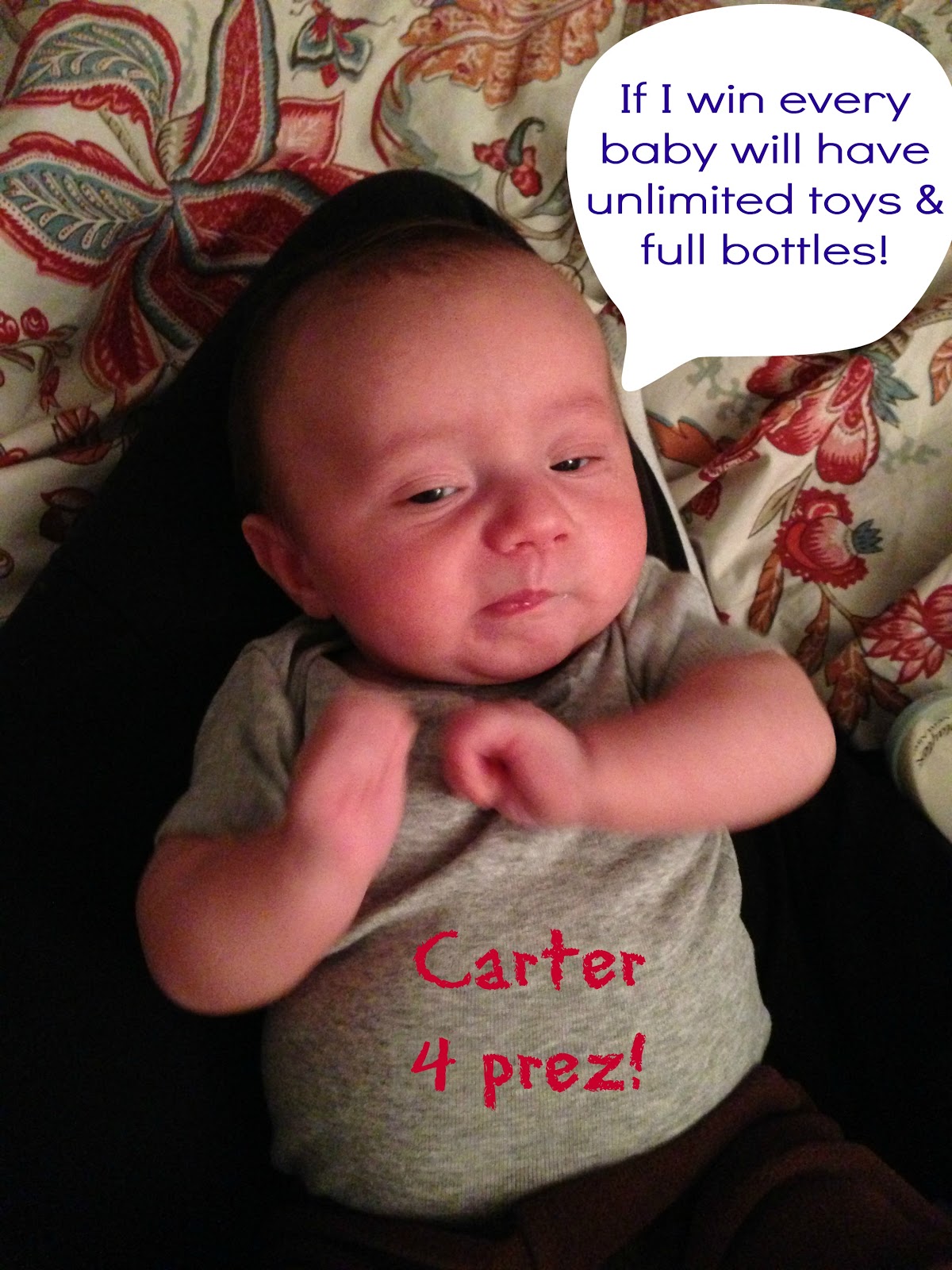 Baby Talk: Carter For President! - My Mini Adventurer