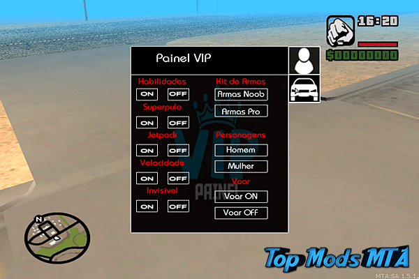 MTASA: Painel VIP - MTA Brasil