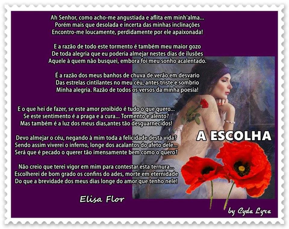 Elisa Flor Poesias: O tempo e a Poesia ( Anna Corvo é um pseudônimo de ...
