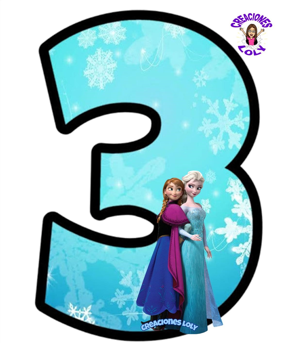 Creaciones Loly: Números Frozen