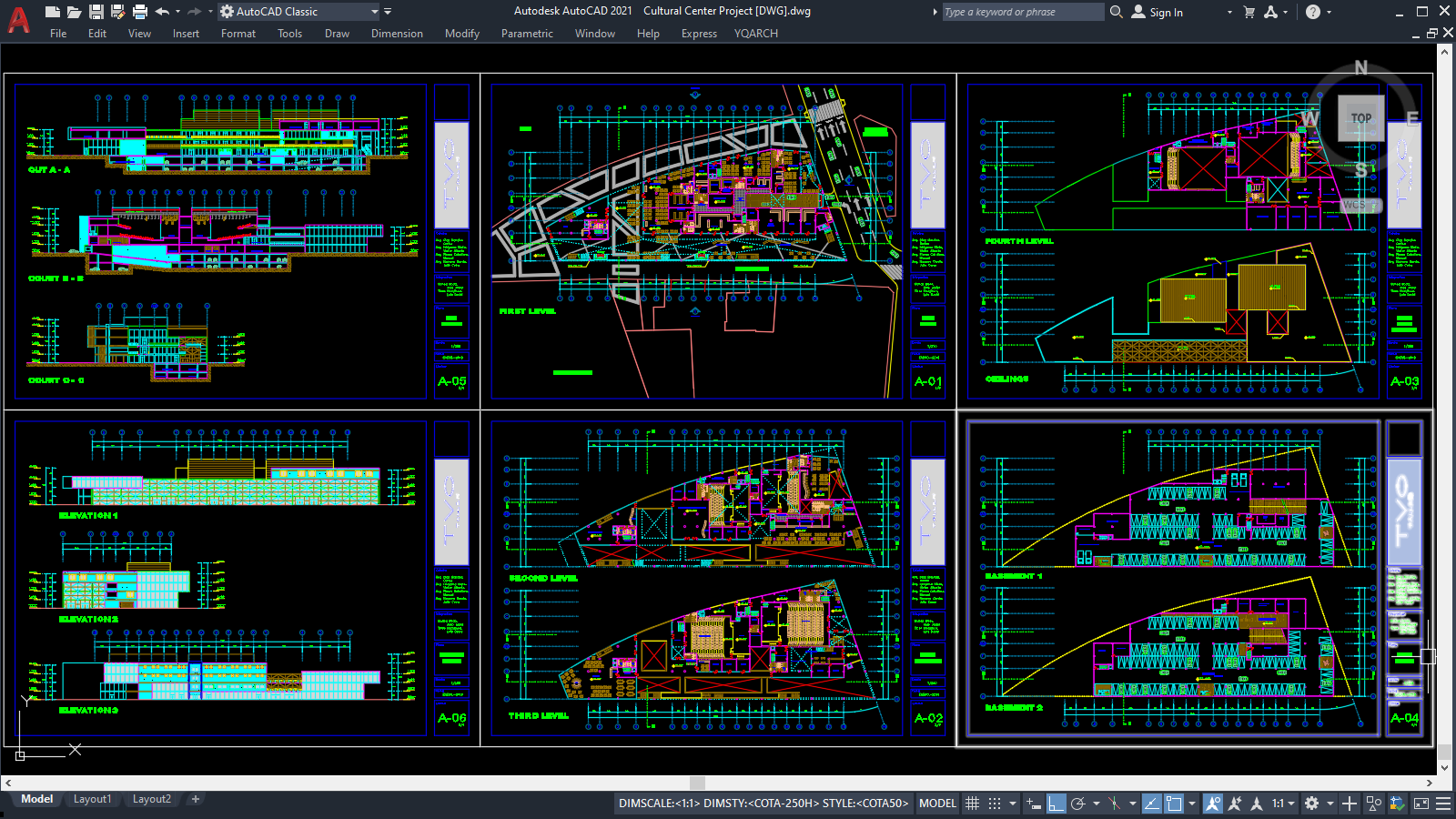Cultural Center Project [DWG]
