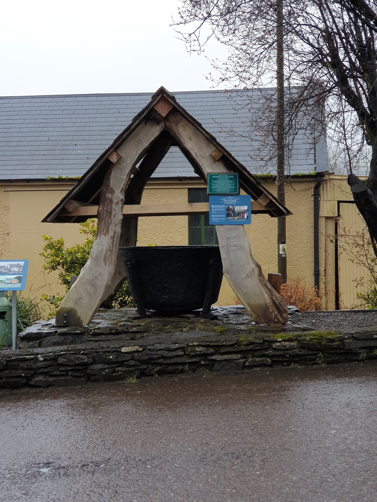 northsider: Stopping To Look At A Famine Pot In A West Cork Village.