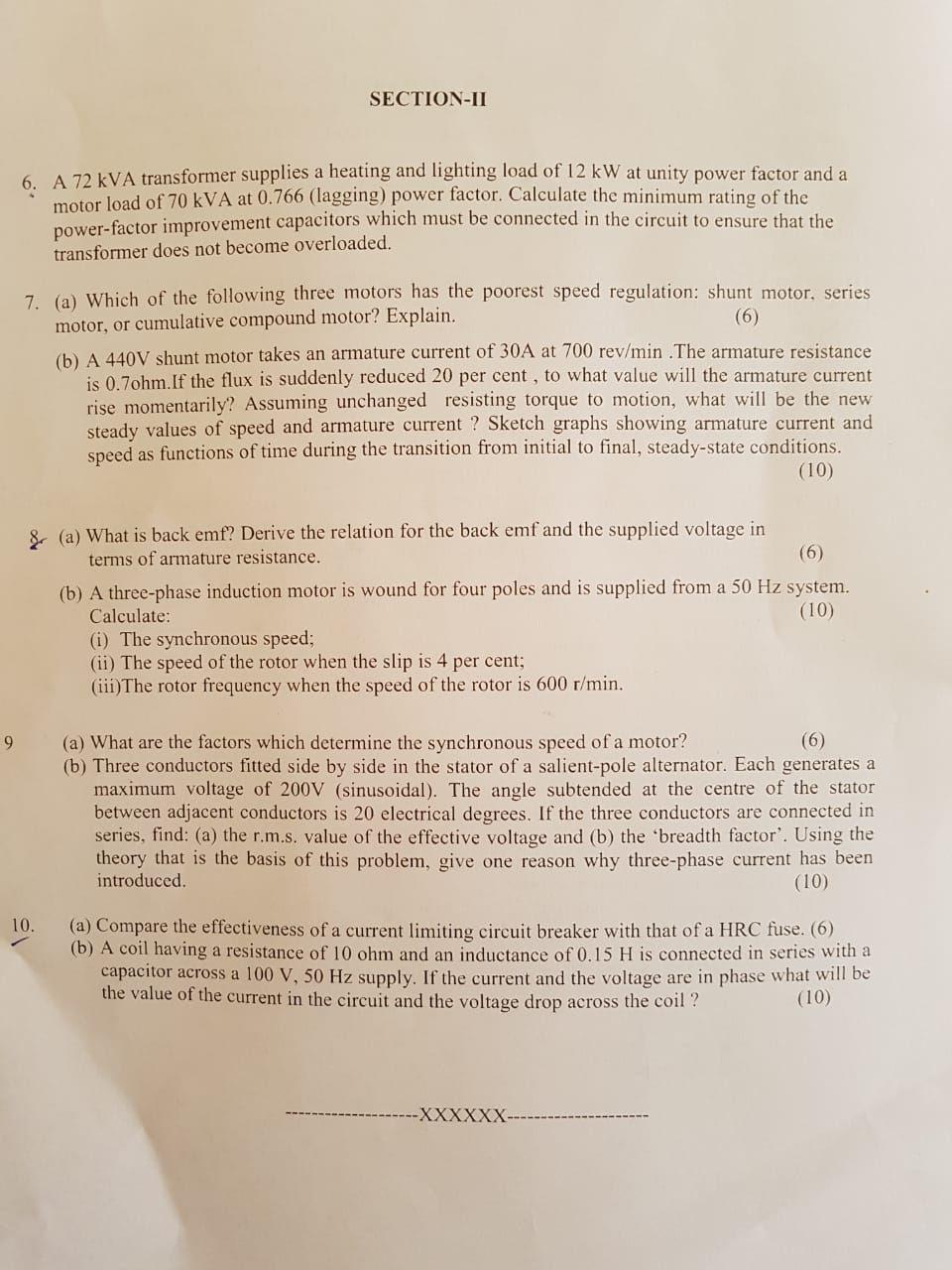 Electrical ⚡💡- MEO Class 2 Papers