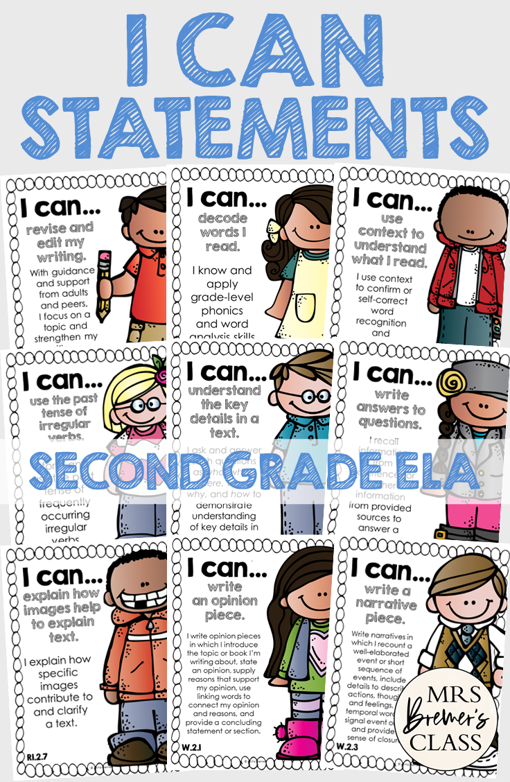 I Can Statement Charts | Mrs. Bremer's Class