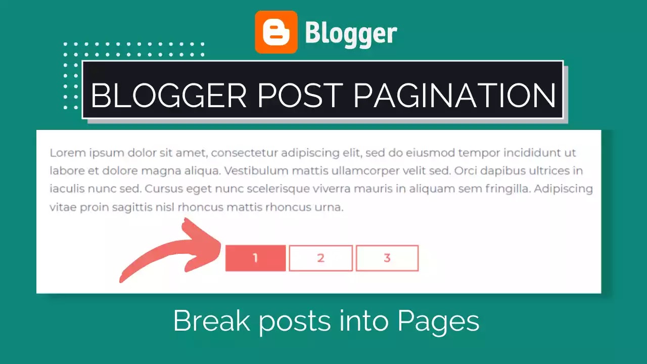 How To Split Blogger Posts Into Multiple Pages Post Pagination Techyleaf