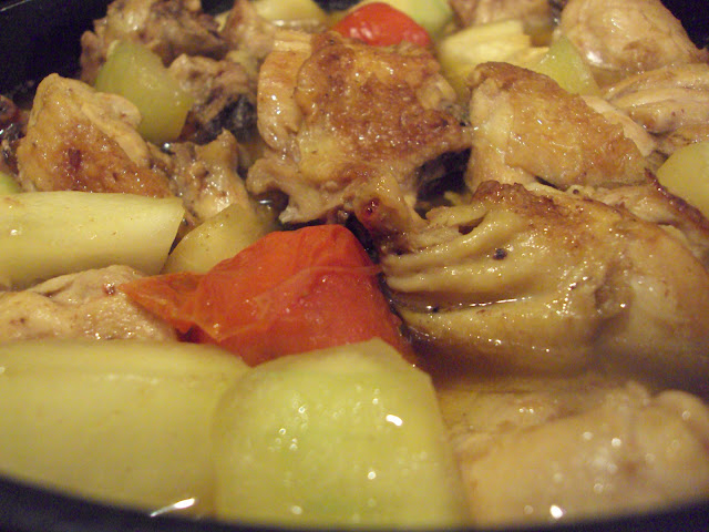 BRAISED OPO SQUASH with CHICKEN