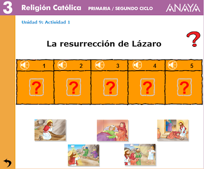 EL RINCÓN DE SEGUNDO CICLO ;): La resurrección de Lázaro. El relato bíblico