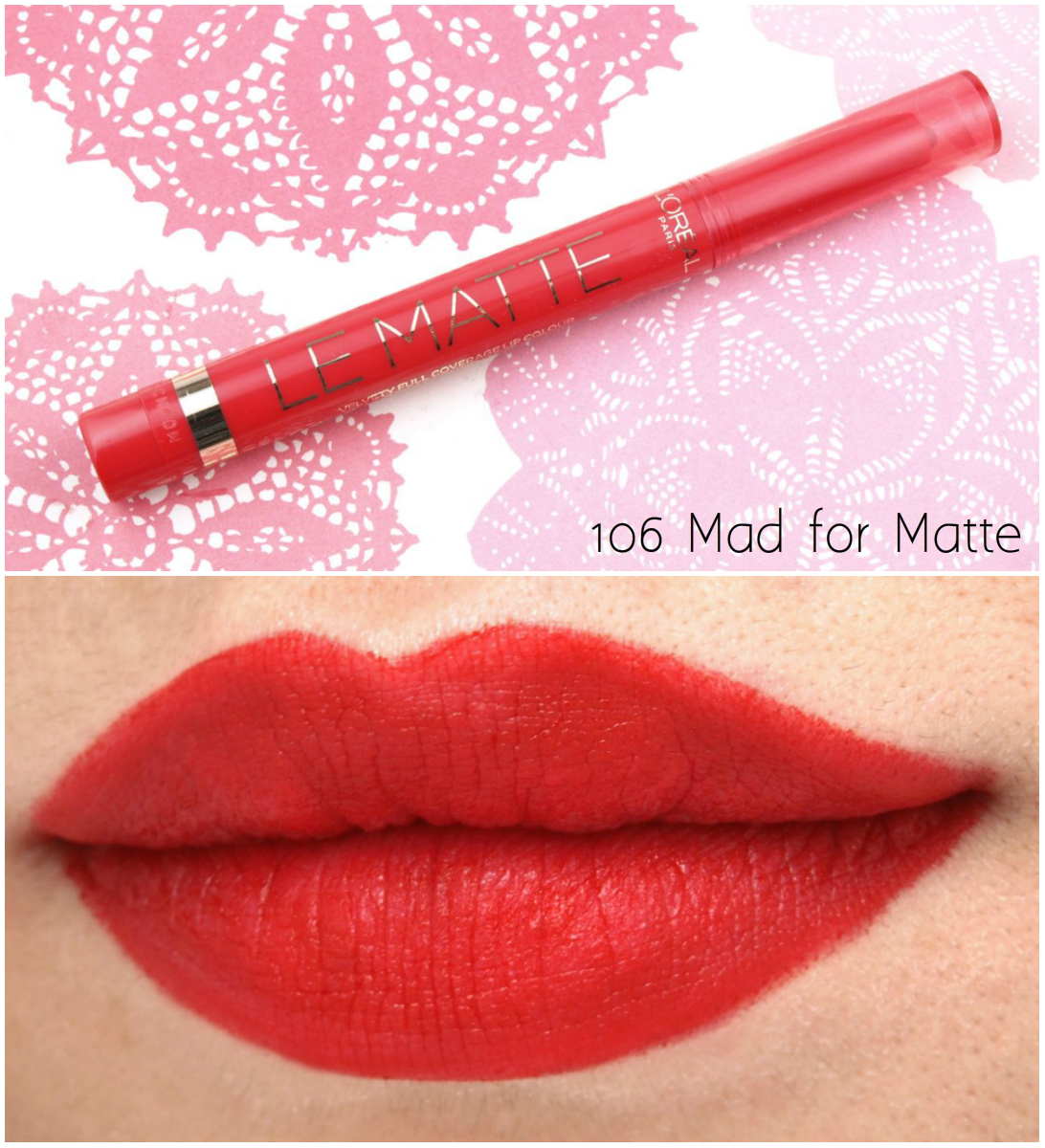 L'Oreal Le Matte & La Lacque Full Coverage Lip Colors: Review and ...