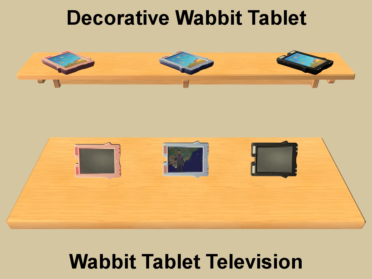 TheNinthWaveSims: The Sims 2 - TS4 - TS2 Wabbit Tablet & Television