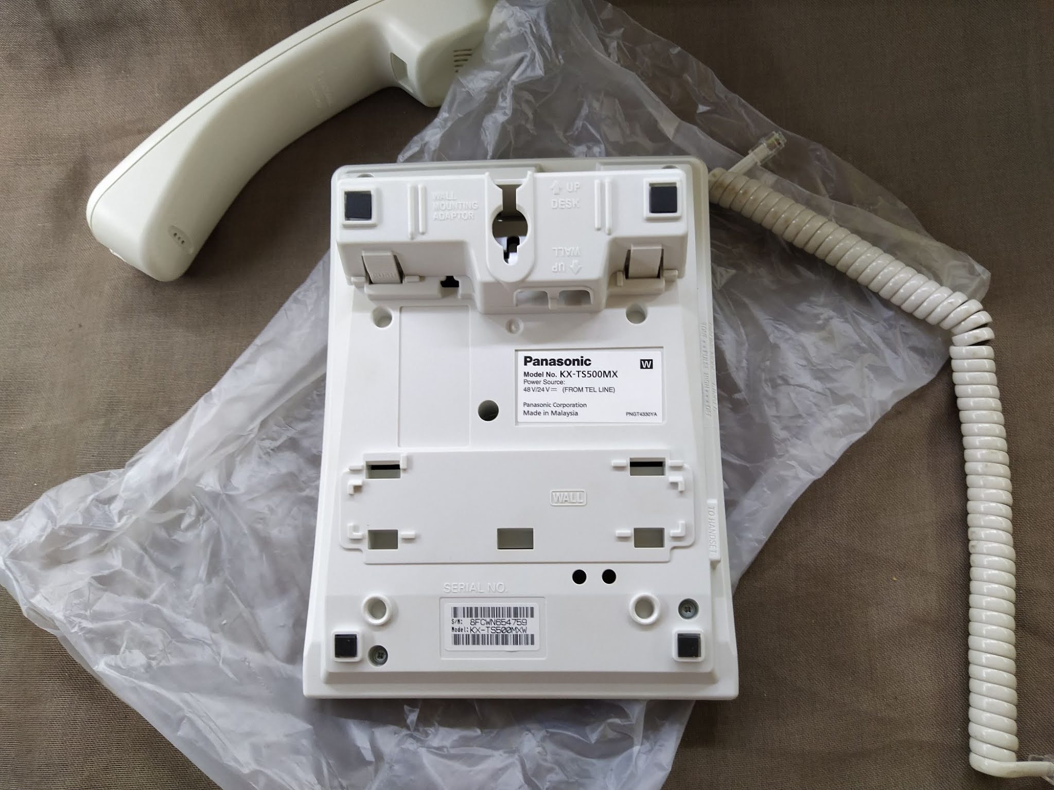 PANASONIC KX-TS500MX SINGLE LINE CORDED PHONE